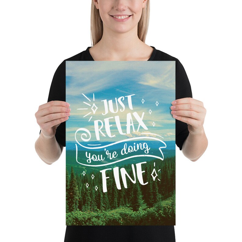 Phish Lyrics Poster Just Relax You're Doing Fine Phish | Etsy