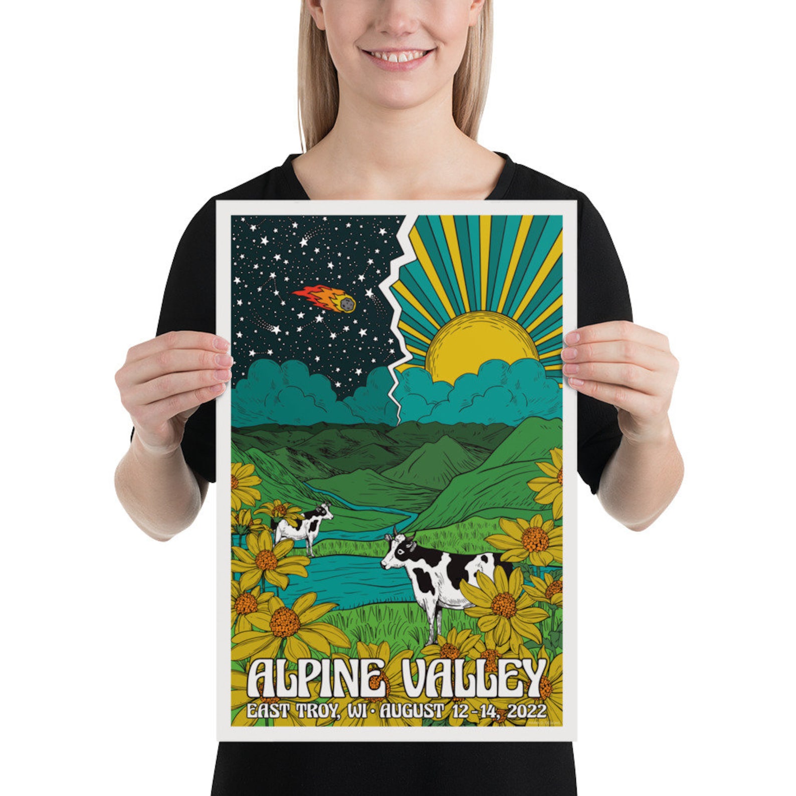 Phish Poster - Alpine Valley 2022, Phish Summer Tour 2022, Phish Art, Phish Prints, Concert ...