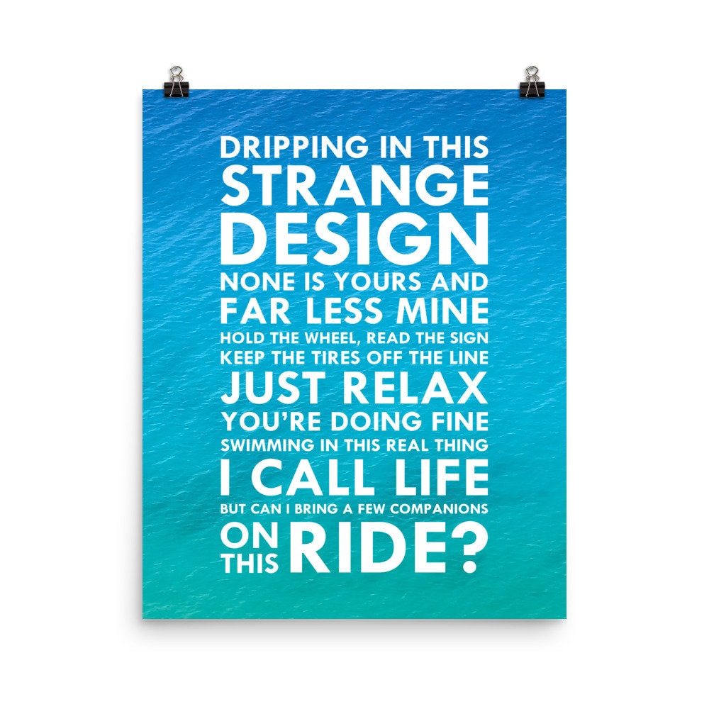 Phish Lyrics Poster Strange Design Phish Prints Song - Etsy