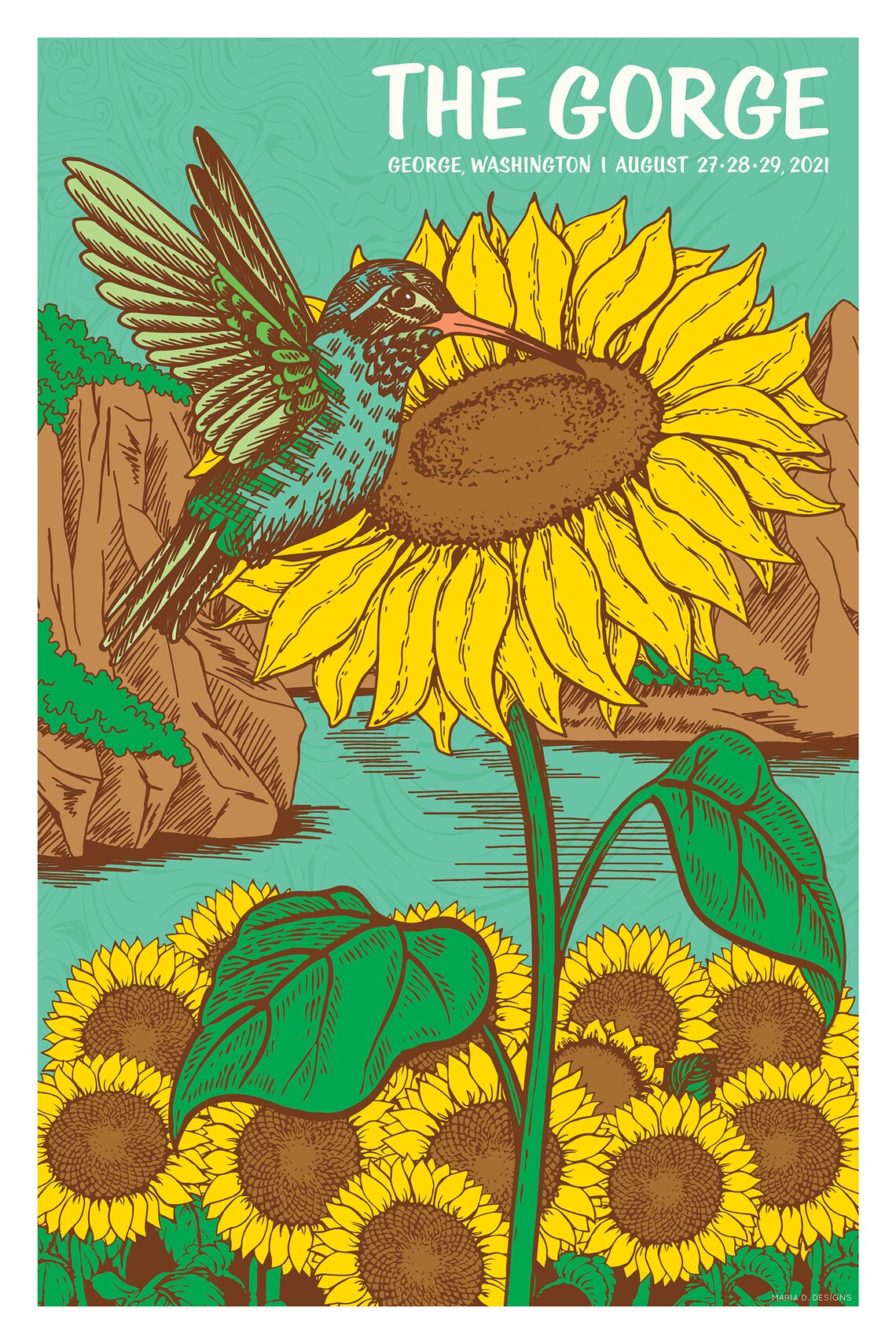 Phish Poster - the Gorge 2021, Phish Summer Tour 2021, Phish Gorge ...