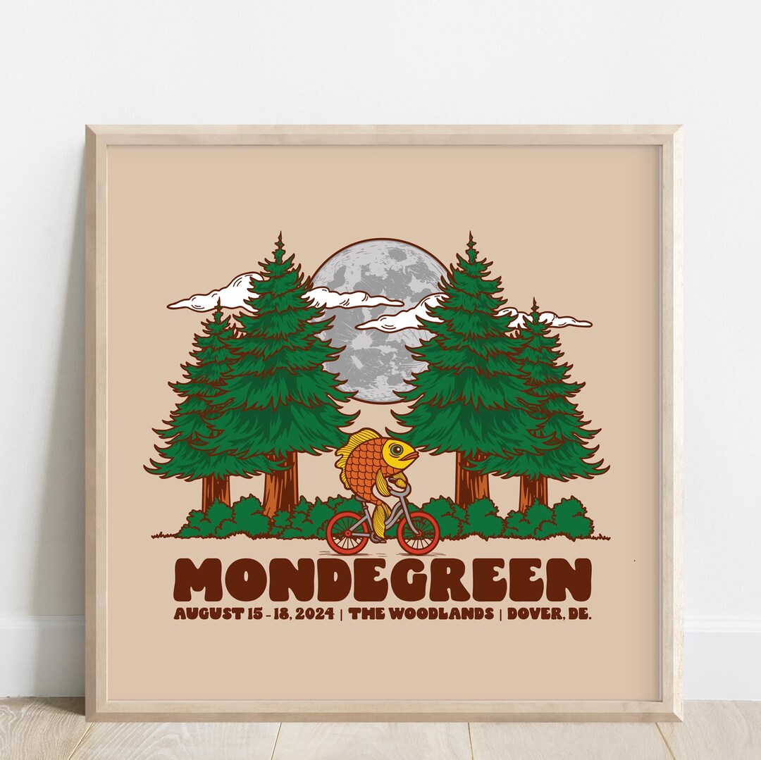 Phish Poster Mondegreen, Phish Festival 2024, Phish Mondegreen Print ...