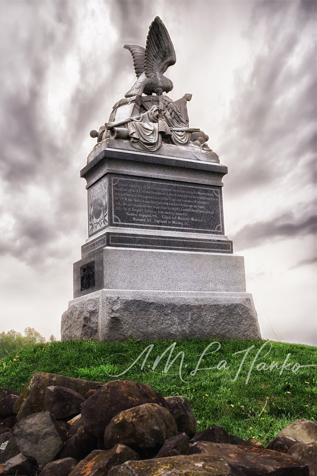 Gettysburg Monument at Oak Ridge - Etsy