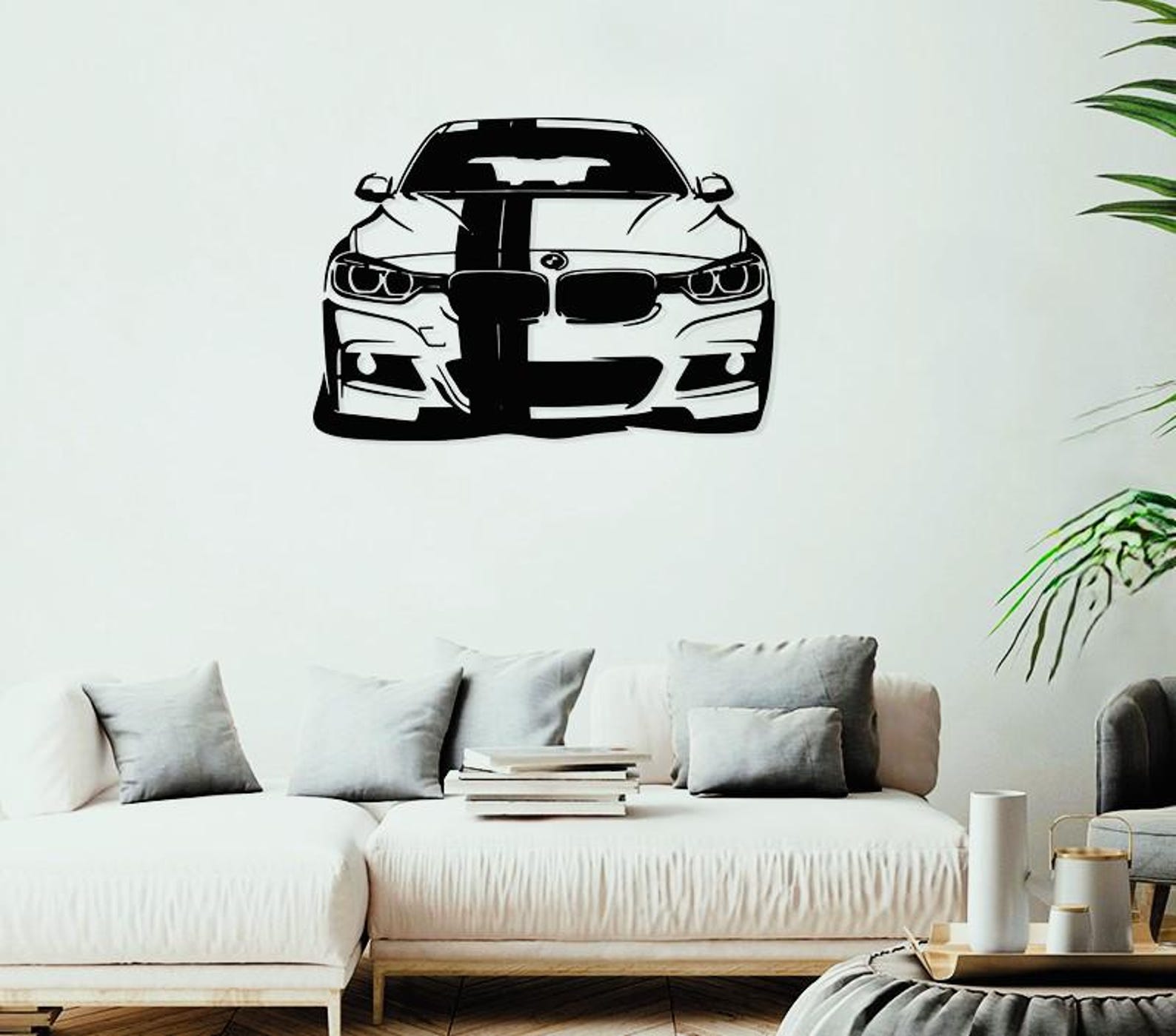 Digital Laser Cut File, Classic Car File, Wall Art Decor Vector File ...