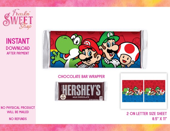 Super Mario Wrapper Bags Super Mario Candy Bags Super Mario Super Mario