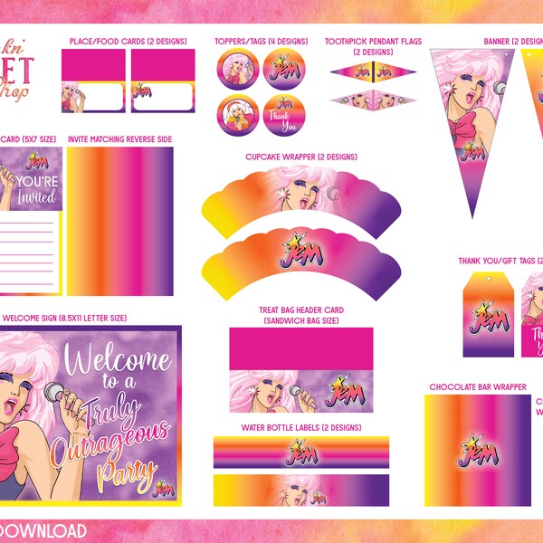 Jem and the Holograms Svg - Etsy