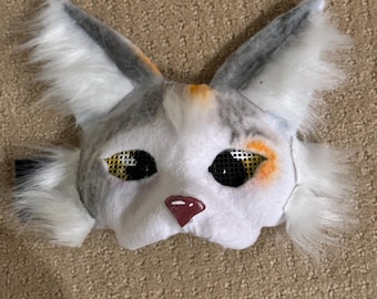 Dilute Calico Cat Therian Mask - Etsy