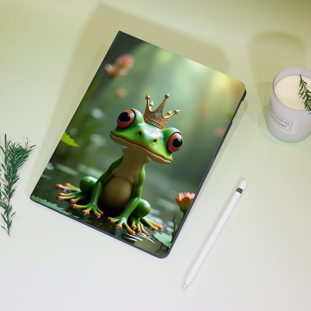 A Frog Prince iPad Personalized Case for iPad Air 3/4/5/6,ipad 10/9/8 ...
