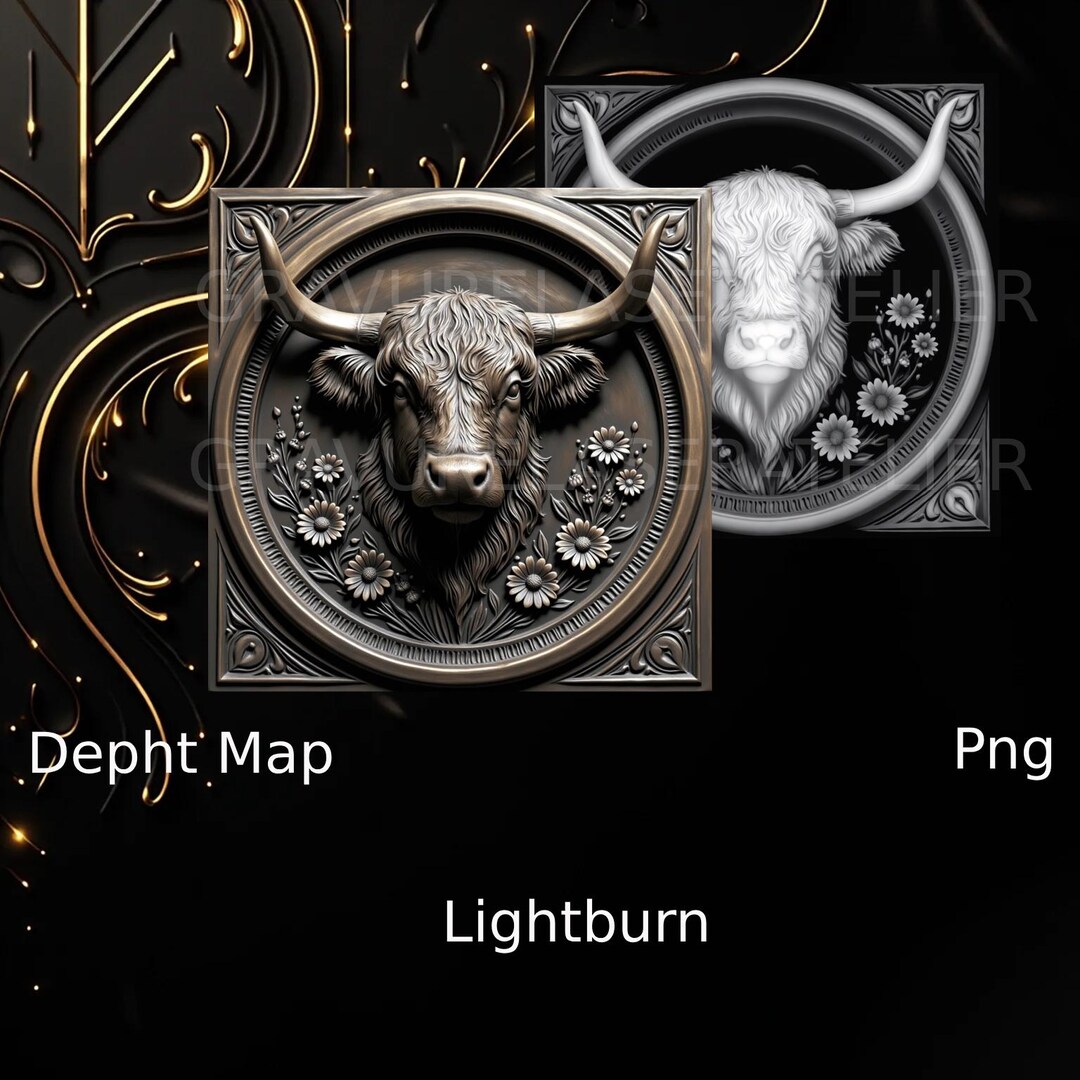 Depth Effect File, Woodcut, Depth Map File, Grayscale, Premium File, HD ...