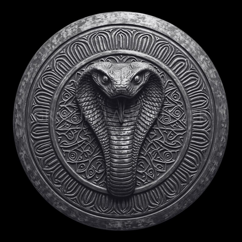 Cobra Head 3D Depth Map File, Reptile Engraving Png File - Etsy