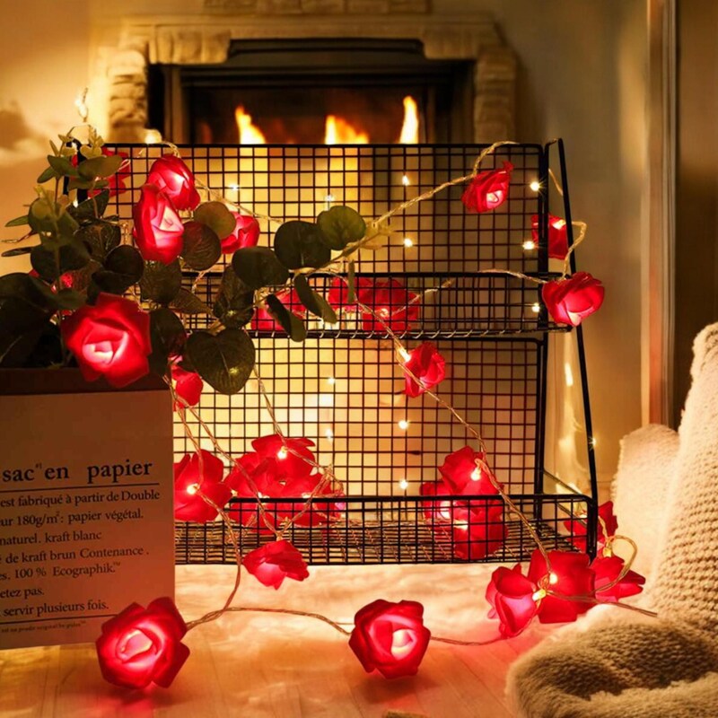 Rose String Lights - Etsy