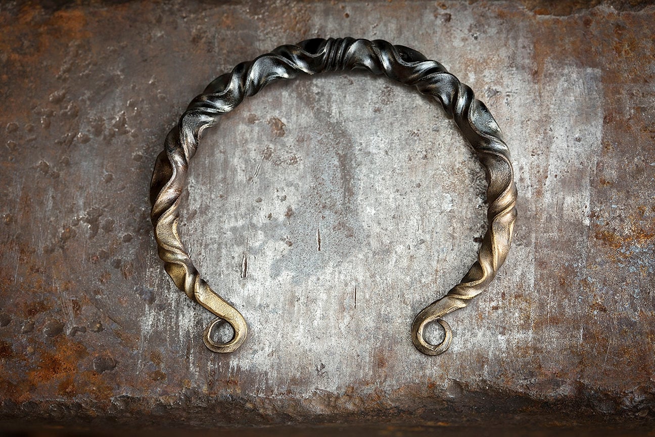 Bronzed Viking Arm Ring Vikings Steel Bracelet Mens | Etsy