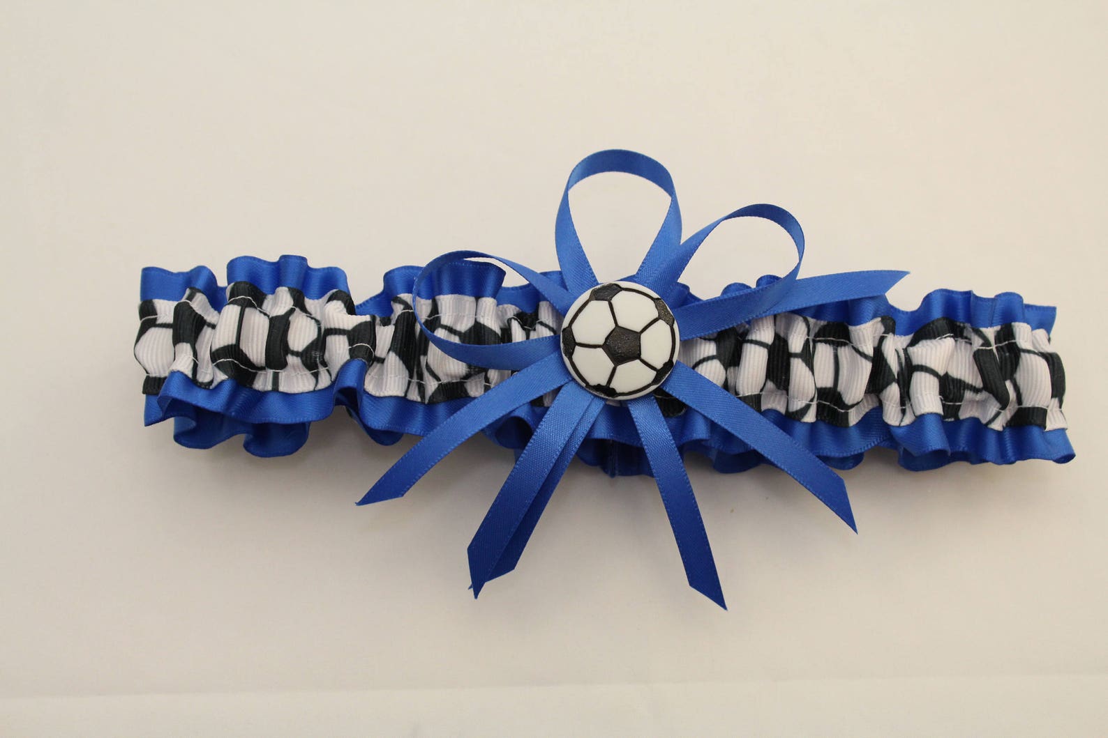 Royal Blue Wedding Garter Set Soccer Garter, Bridal Garter, Satin, Prom ...