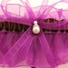 Sheer Plum and Brown Wedding Garter, Bridal Garter, Prom Garter (your ...