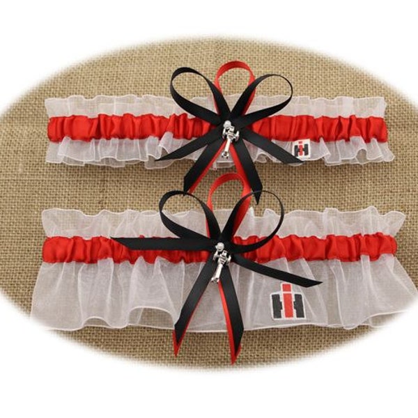 Red Wedding Garters - Etsy