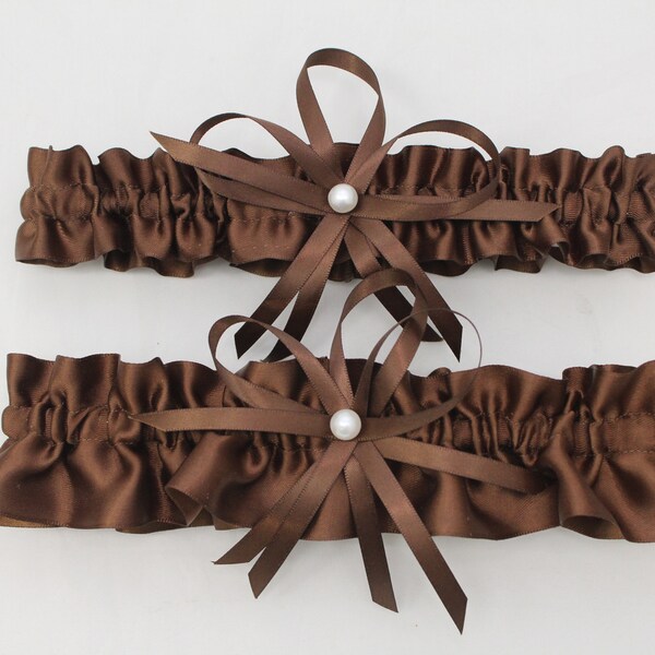 Brown Wedding Garter - Etsy