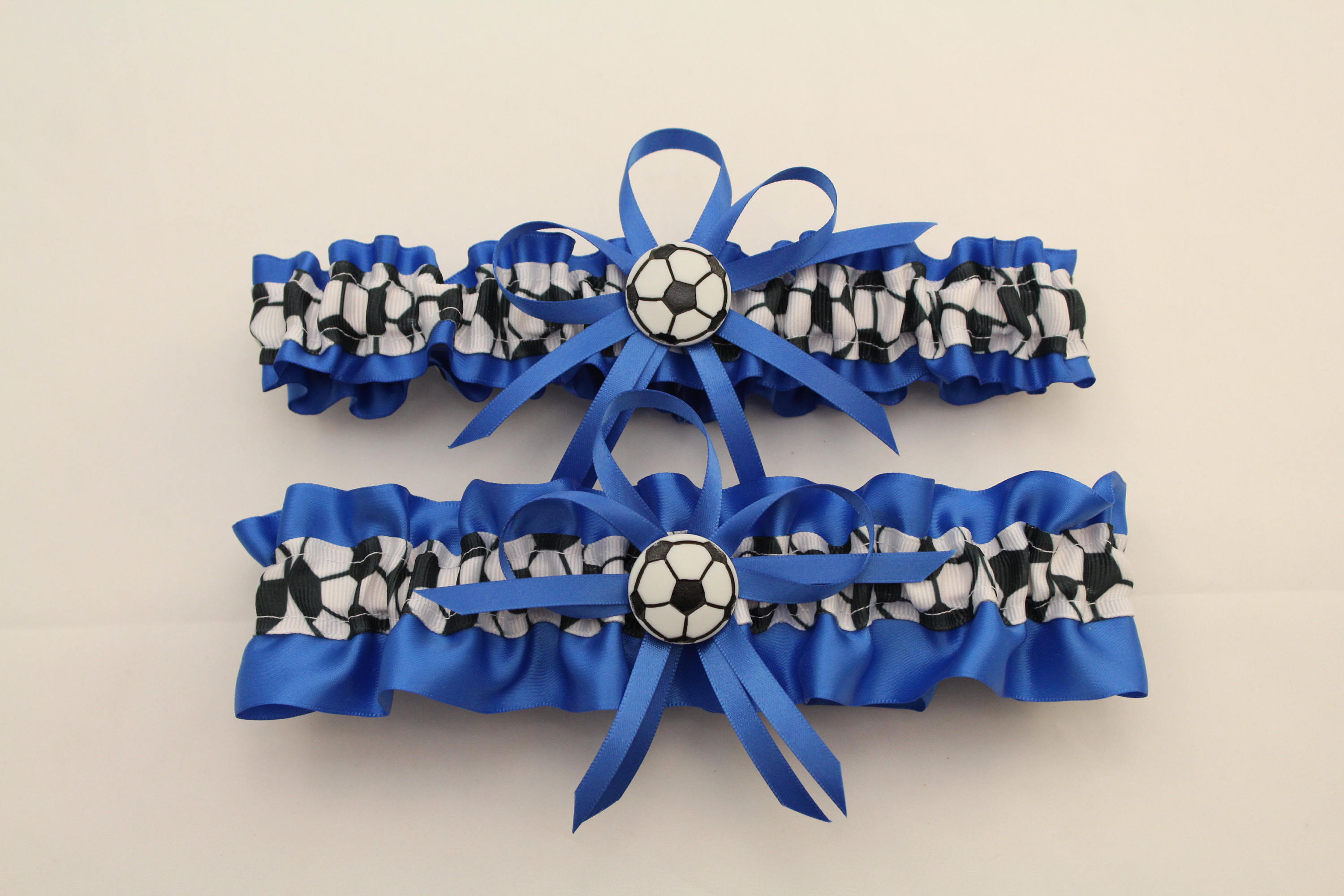 Royal Blue Wedding Garter Set Soccer Garter, Bridal Garter, Satin, Prom ...