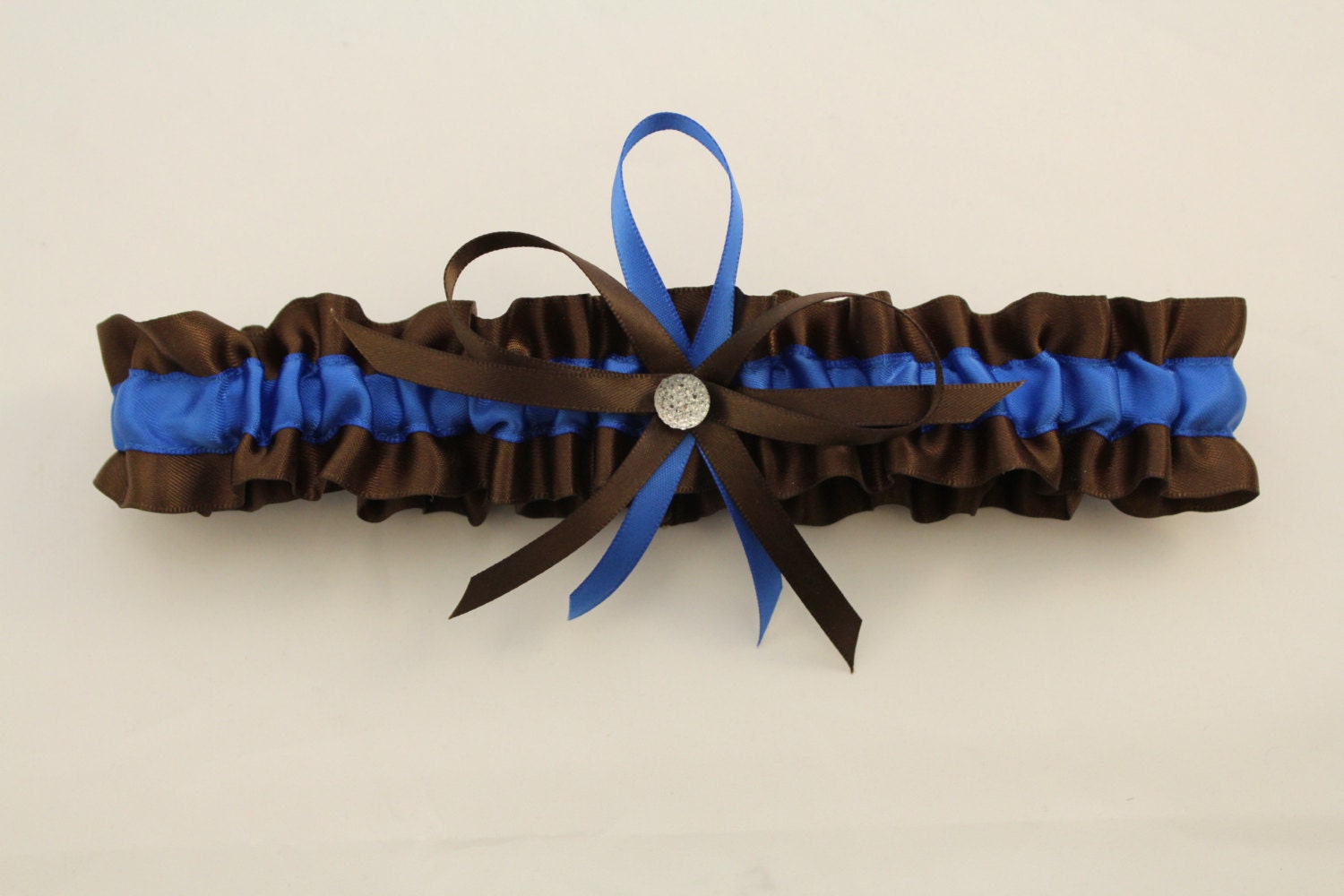 Brown and Royal Blue Wedding Garter Set-your Choice, Single or Set - Etsy
