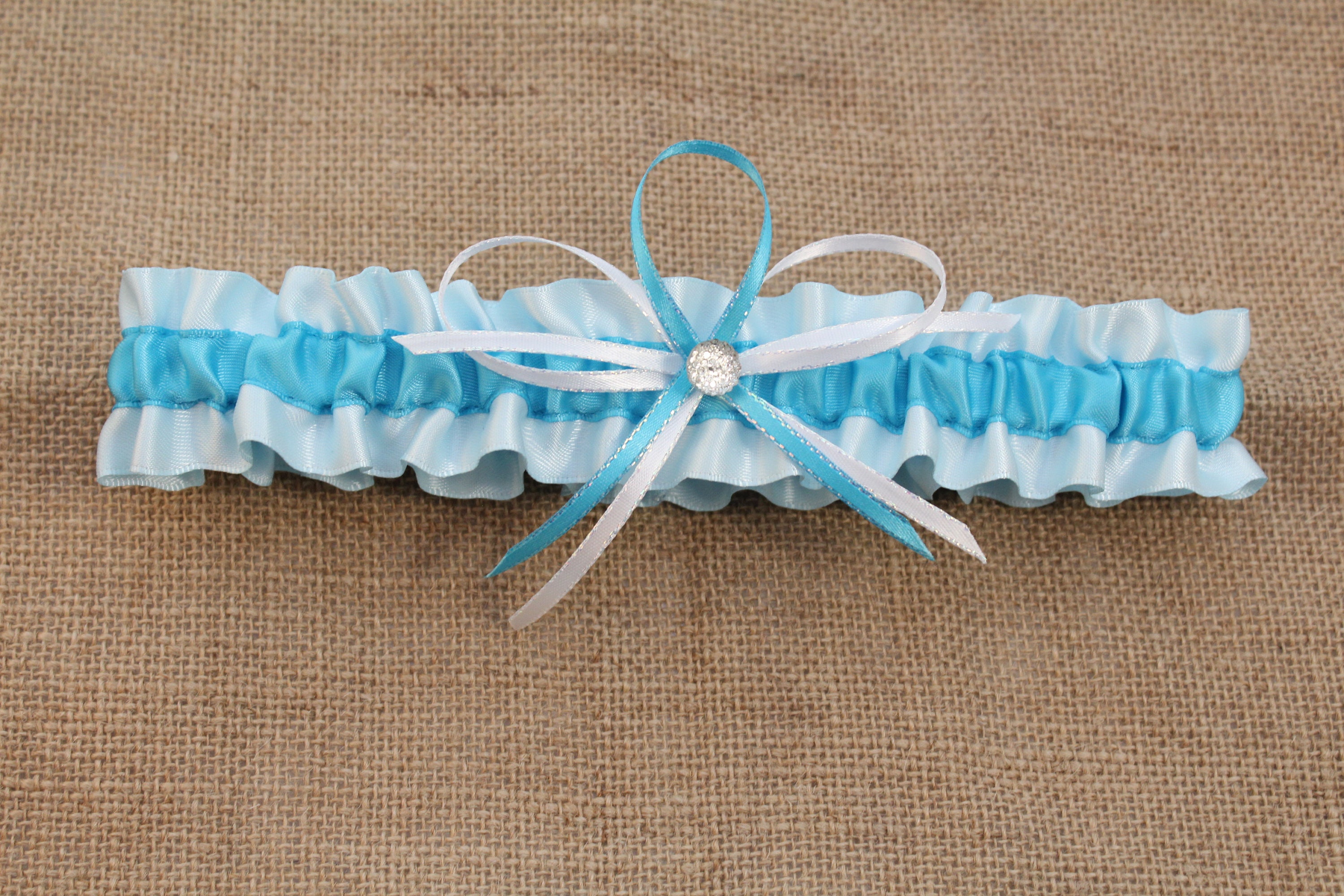Light Blue and Turquoise Wedding Garter Set-your Choice | Etsy