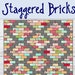PDF PATTERN Staggered Bricks Quilt..4 Design Variations - Etsy Australia