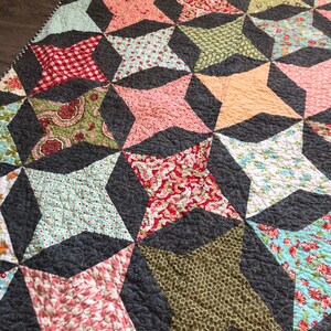 PDF Quilt Pattern -- Star Chain --three Design Variations -- Multiple ...