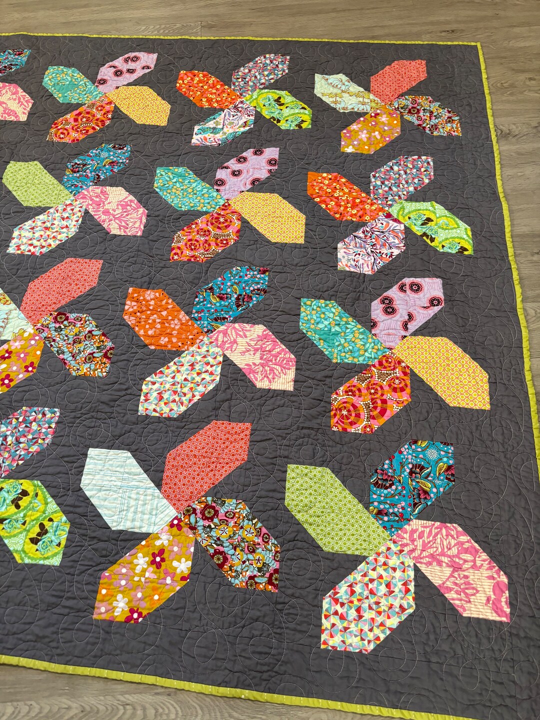 Handmade Whirligig Quilt: Amy Butler & Anna Maria Horner Fabrics - Etsy
