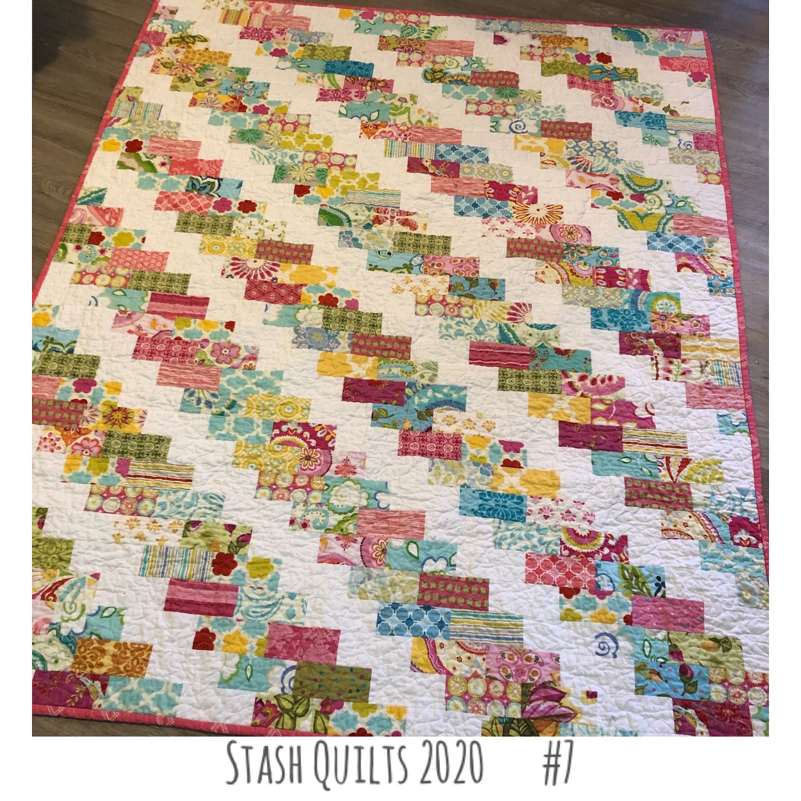 PDF PATTERN Staggered Bricks Quilt..4 Design Variations - Etsy UK