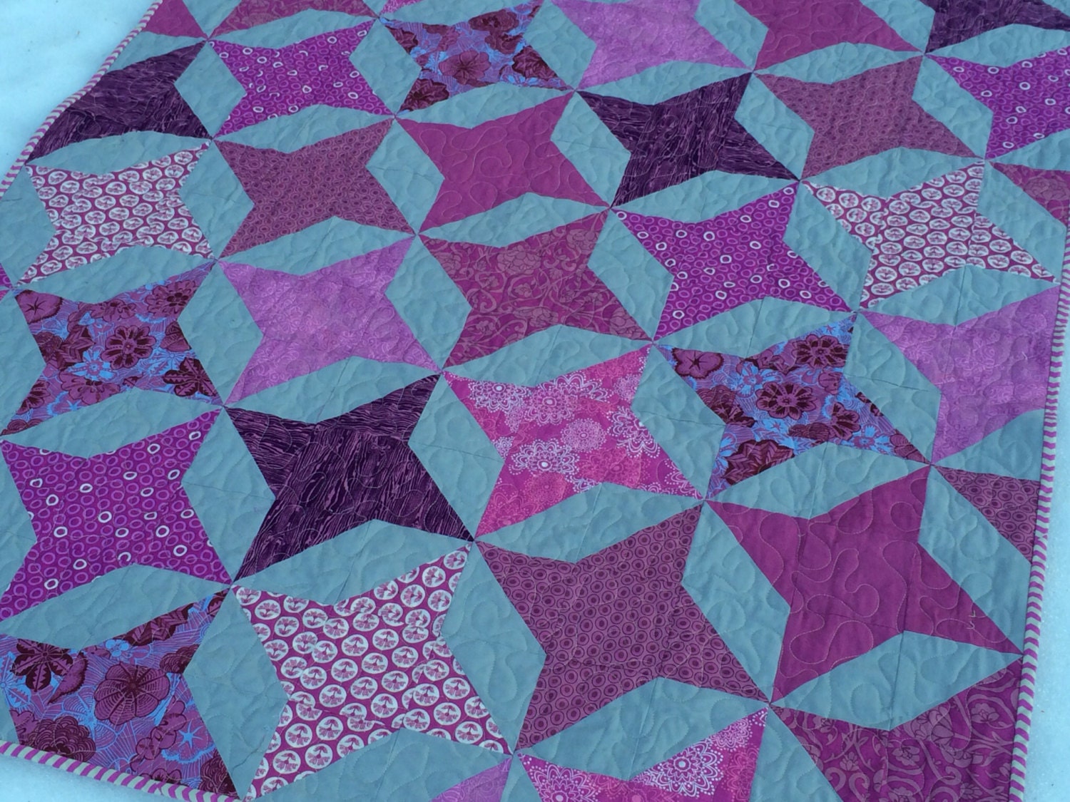 PDF Quilt Pattern -- Star Chain --three Design Variations -- Multiple ...