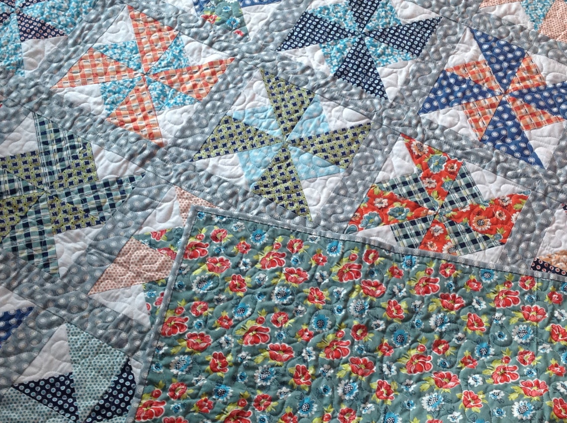 PDF Quilt Pattern Pinwheel Parade Multiple Size Options - Etsy