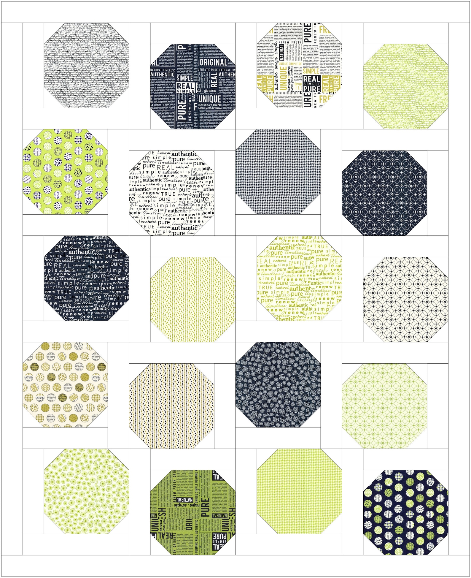 PDF Pattern - Spinning Snowballs Quilt - 3 Block Variations - 6 Sizes ...