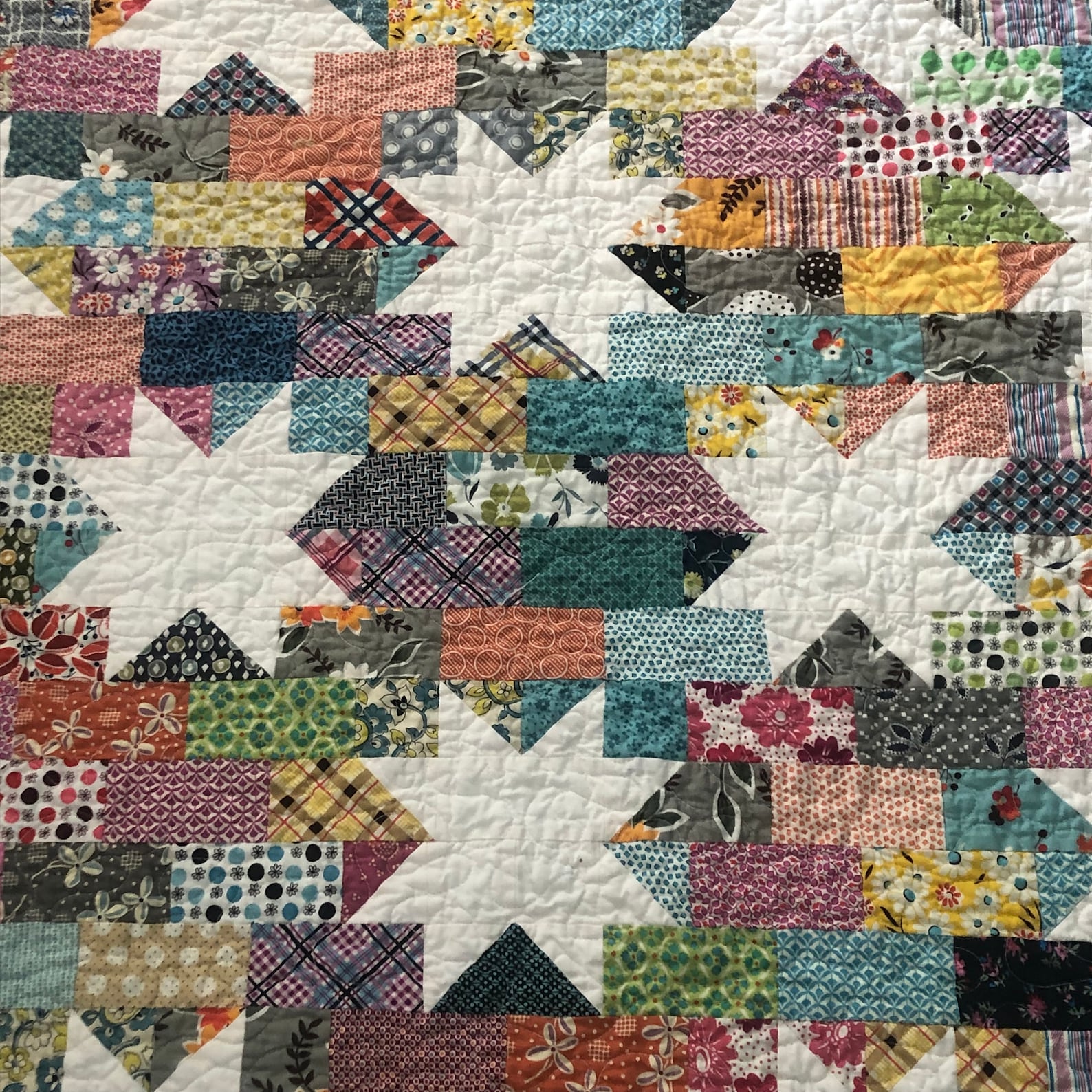 PDF Pattern Staggered Stars Quilt — 6 Sizes — Baby, Lap, Twin, Full ...