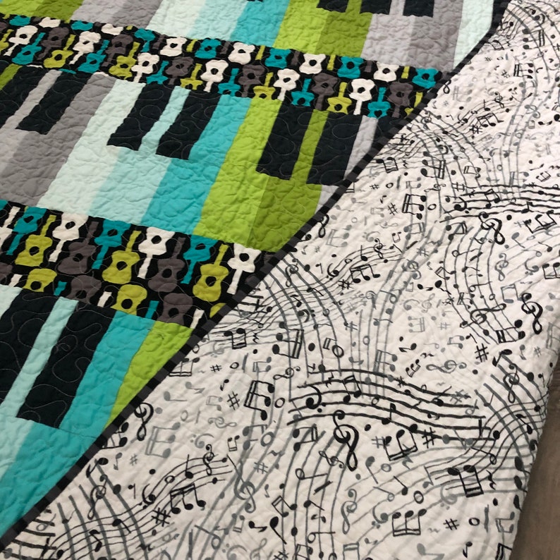 PDF PATTERN Piano Keys Quilt -- Baby, Lap, Twin, Full, Queen, King ...