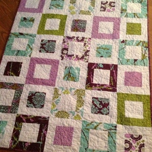 Aviary 2 Lap or Baby Quilt-- Pattern Also Available --lilac, Purple ...