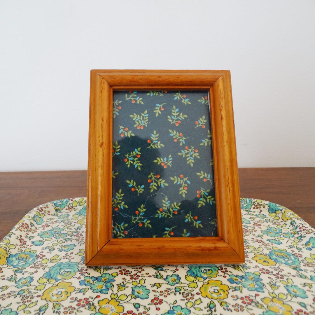 3 1/2 X 5 Vintage Brown Wood Frame - Rectangular MCM Frame - Scandi ...
