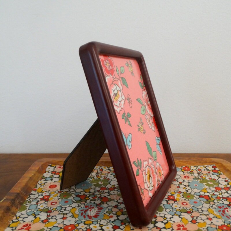 Cherry Teak Wood Frame Rectangular MCM Frame 5 X 7 Frame - Etsy