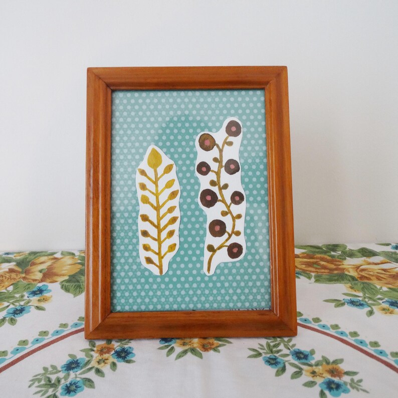 Vintage Wood Picture Frame - MCM Rectangular 5x7, Scandi Decor - Etsy ...