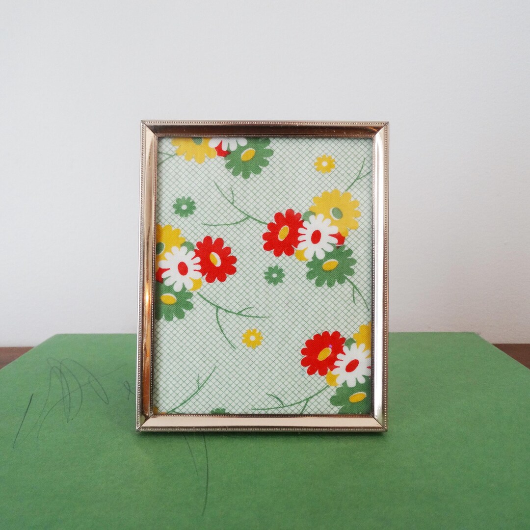 4 X 5 Gold Small Picture Frame - Patina Gold-tone Plain Metal Frame ...