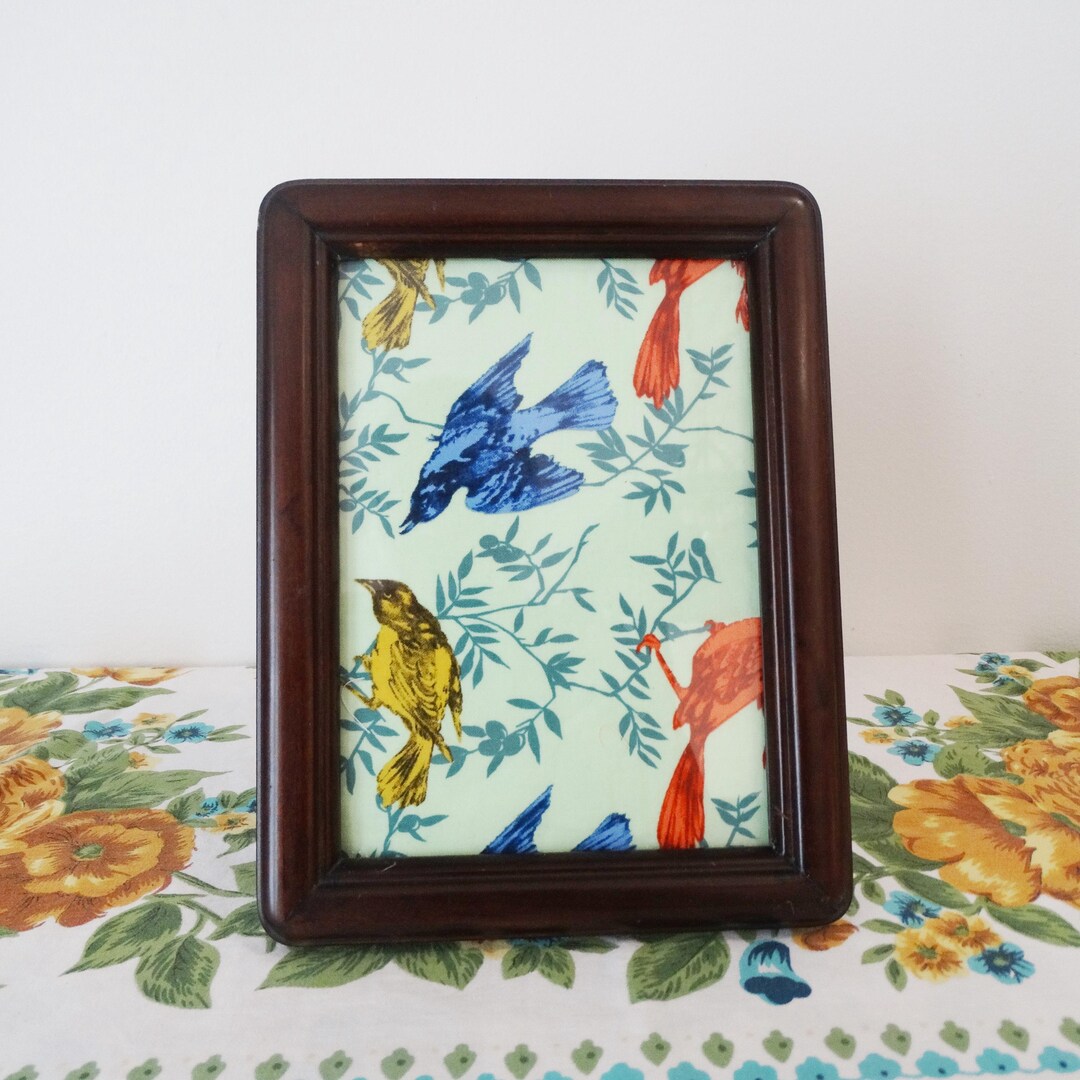 Vintage Teak Dark Wood Frame - Rectangular MCM Frame - 5 X 7 Frame ...