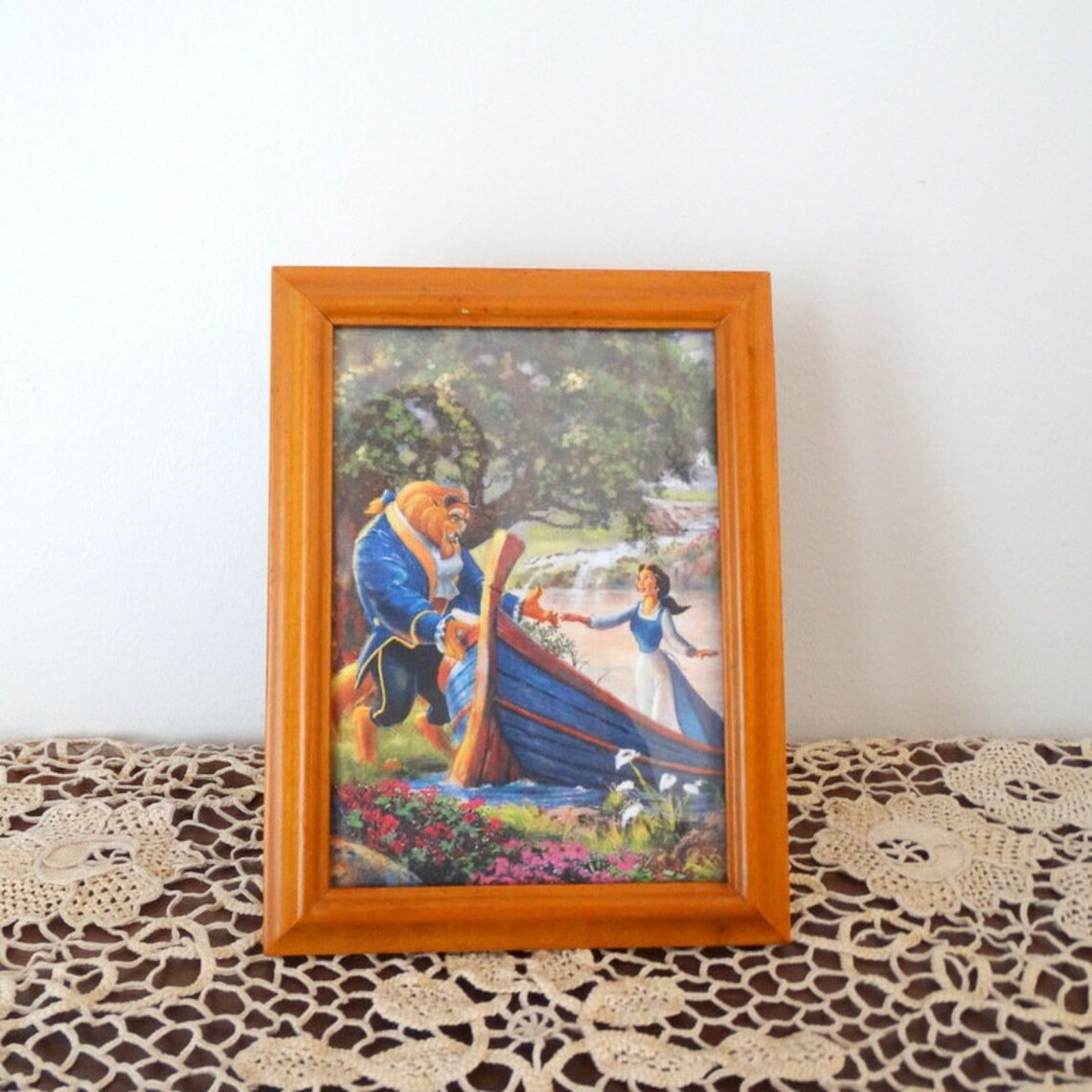 Vintage Wood Picture Frame - MCM Rectangular 5x7, Scandi Decor - Etsy ...