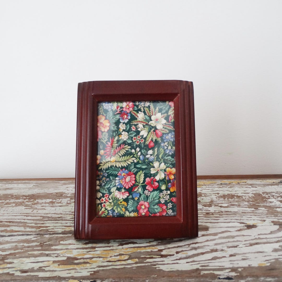 3 1/2 X 5 Cherry Teak Wood Frame - Rectangular MCM Frame - Simple ...