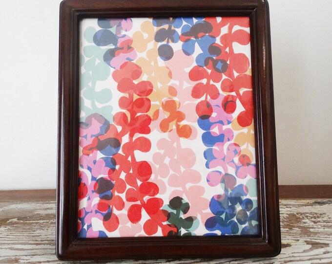 Vintage Dark Wood Frame - Walnut Rectangular MCM Frame - 8 X 10 ...