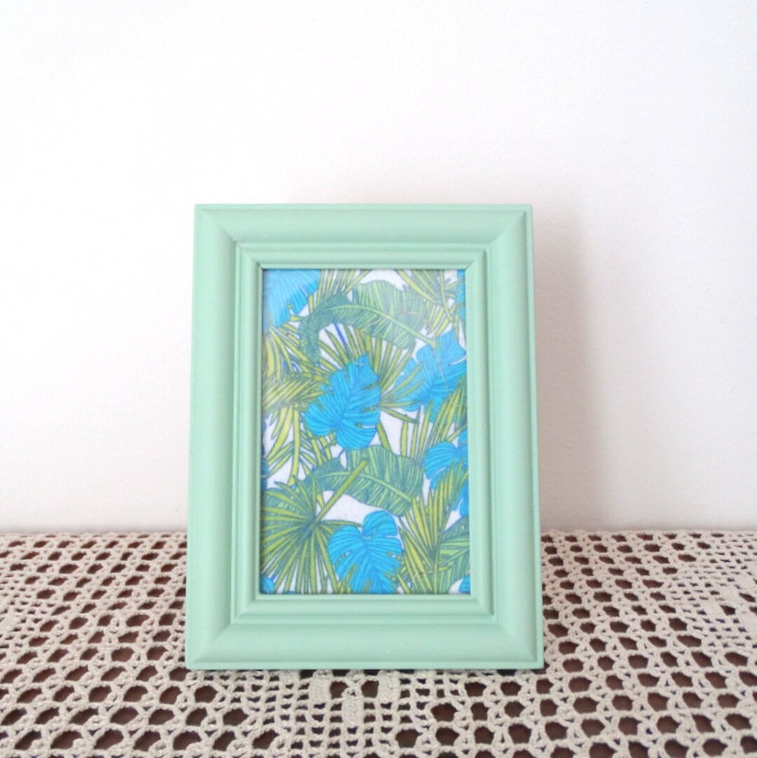 Sage Mint Green Painted Wood Picture Frame. Modern Minimal Style Empty ...