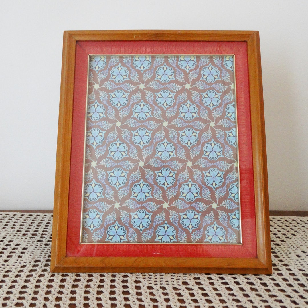 Vintage Teak Wood Frame Rectangular, MCM Frame 8 X 10, 9 X 11 Portrait ...