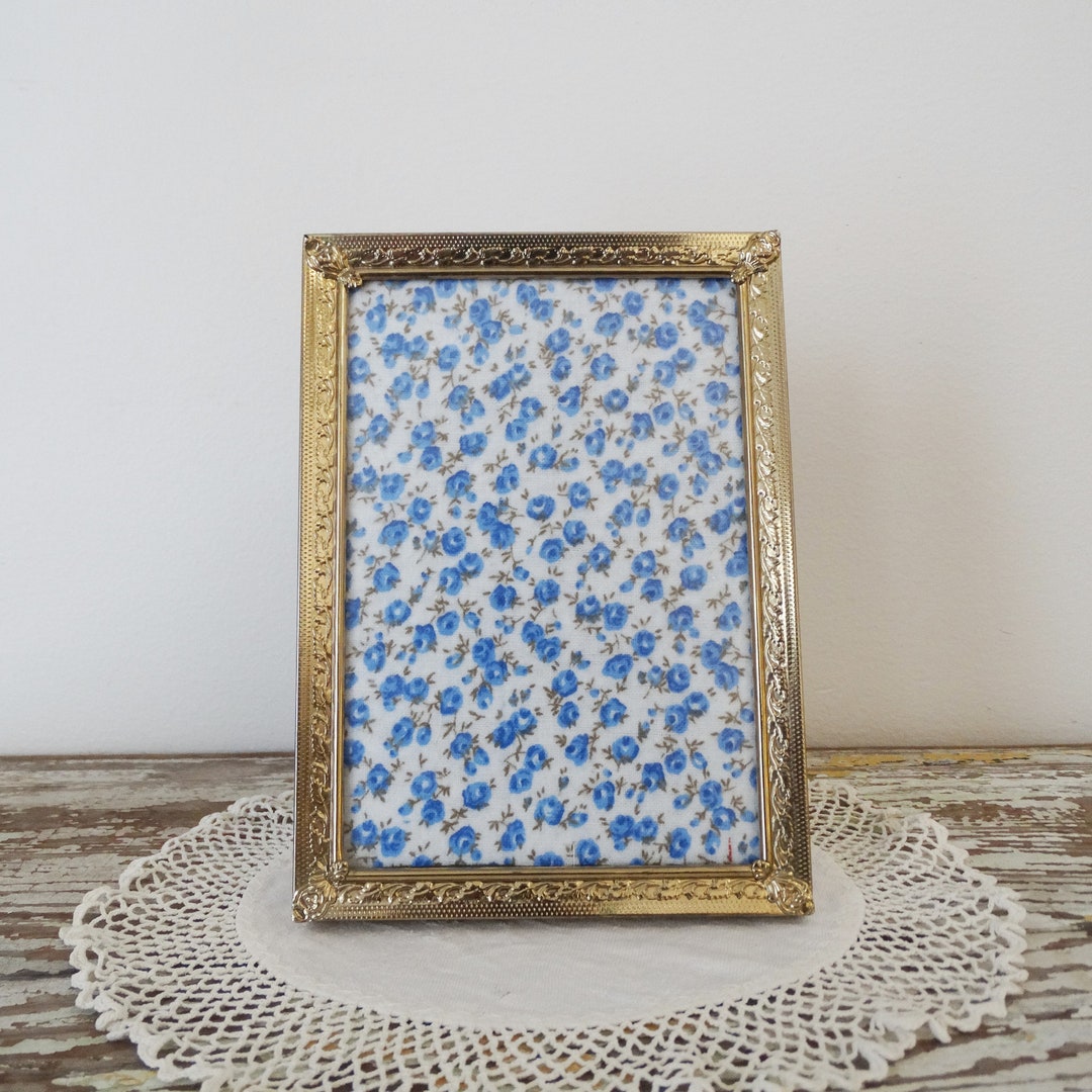 Ornate Vintage 5 X 7 Gold Metal Picture Frame 70s Decor - Etsy