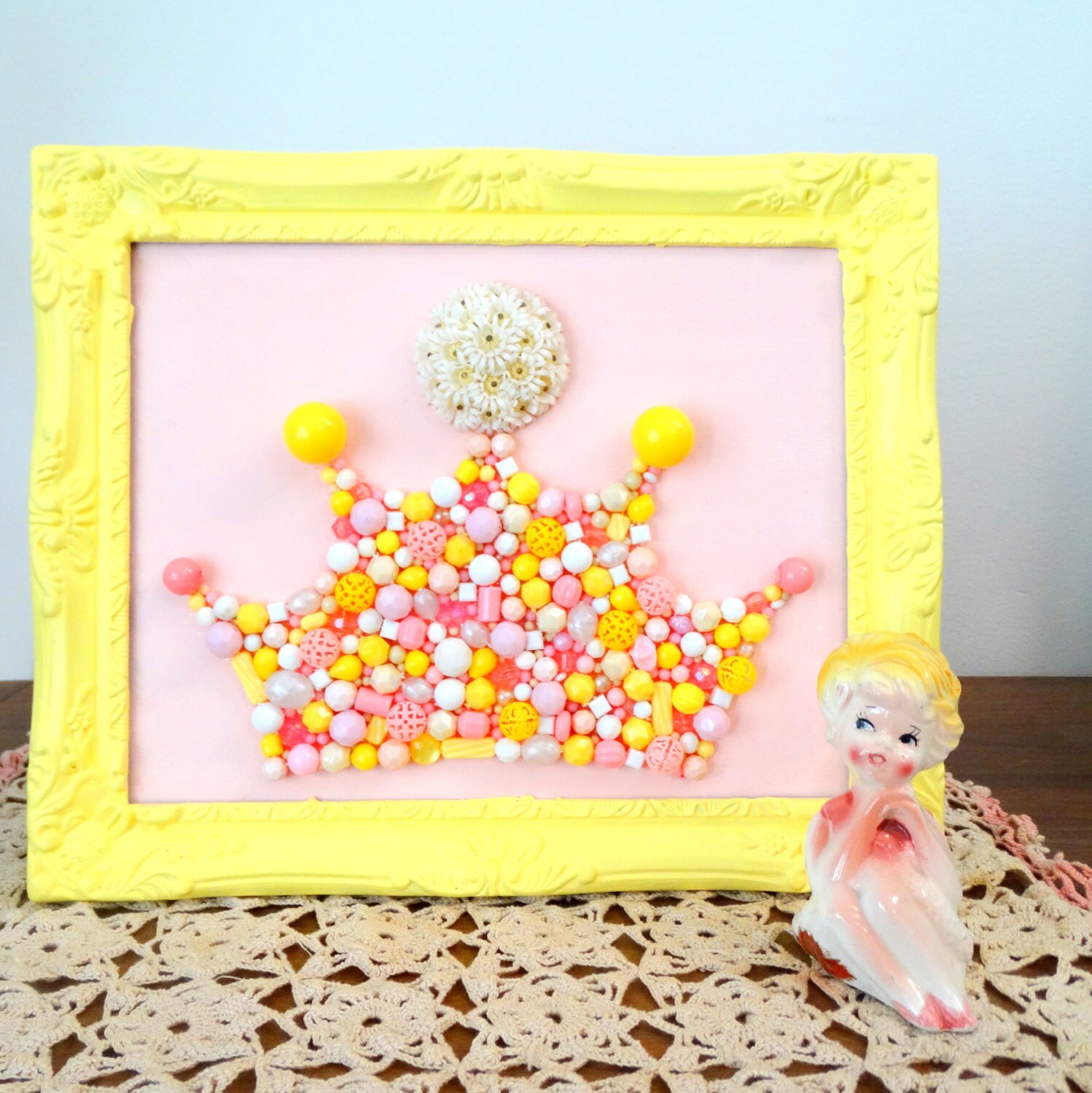 Princess Crown Wall Art Pink Crown Crown Picture Frame