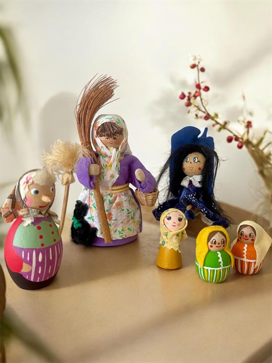 Vintage Swedish Easter Witches & Handcrafted Dolls - Etsy