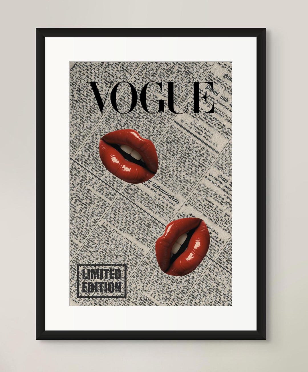 VOGUE Luxury Modern Digital Print - Etsy