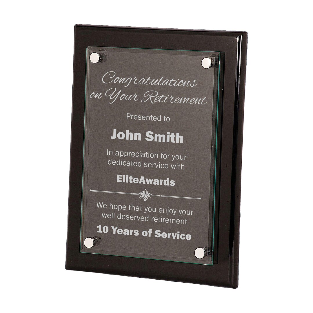 Personalized Retirement Plaques Congratulations on Your Retirement ...