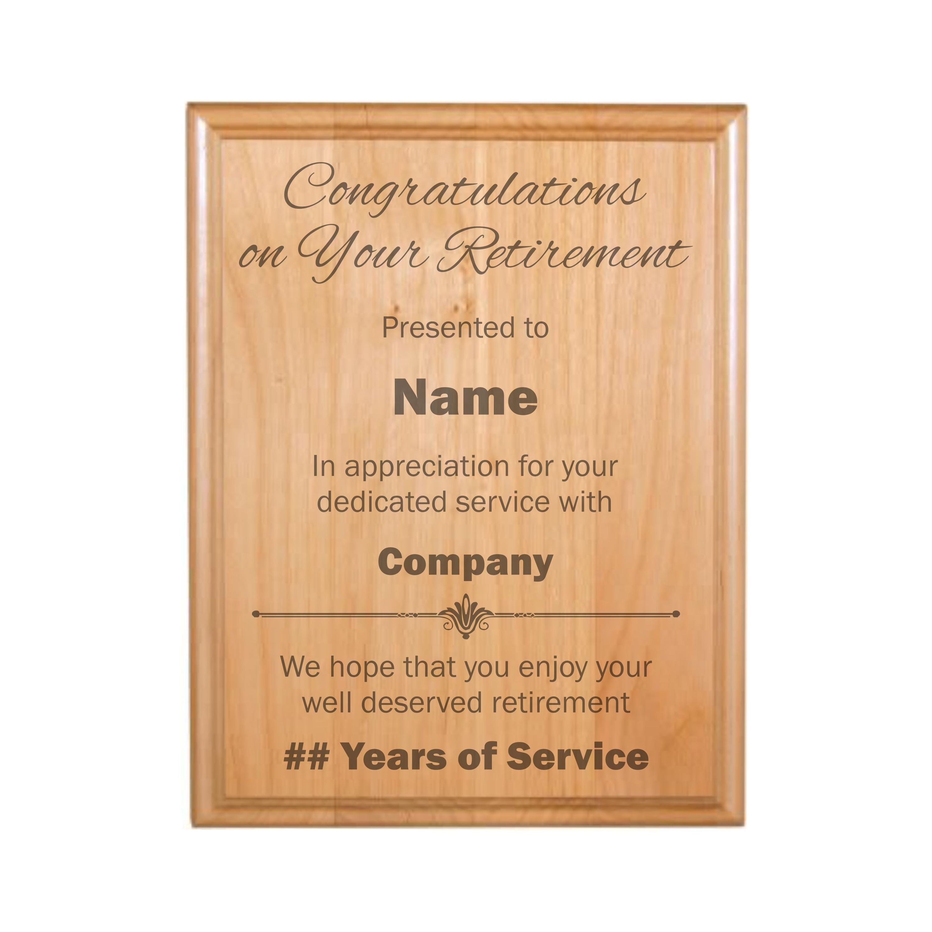 Personalized Retirement Gifts Congratulations on Your Retirement Custom ...