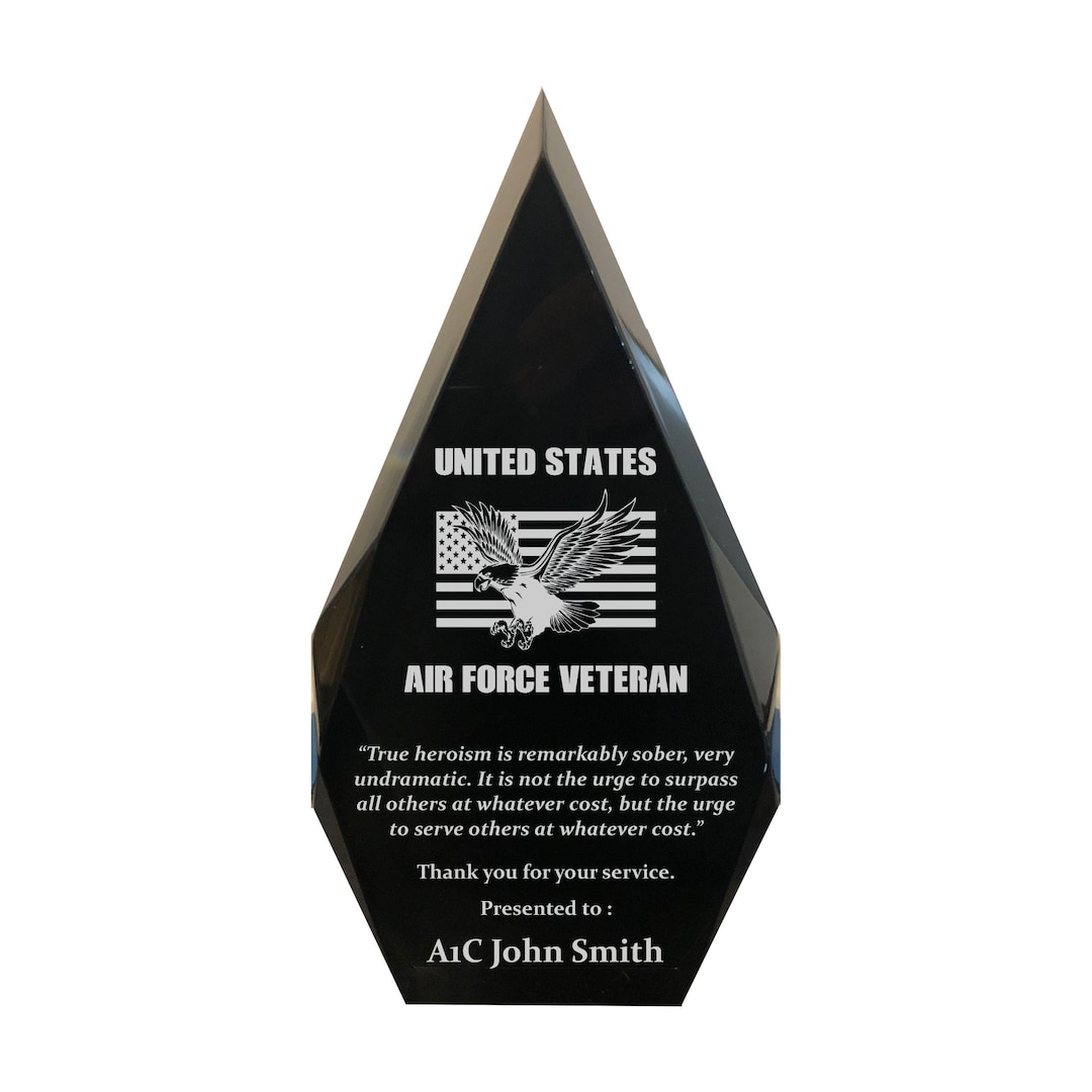 Military Appreciation Awards Custom Engraved Air Force Service With ...