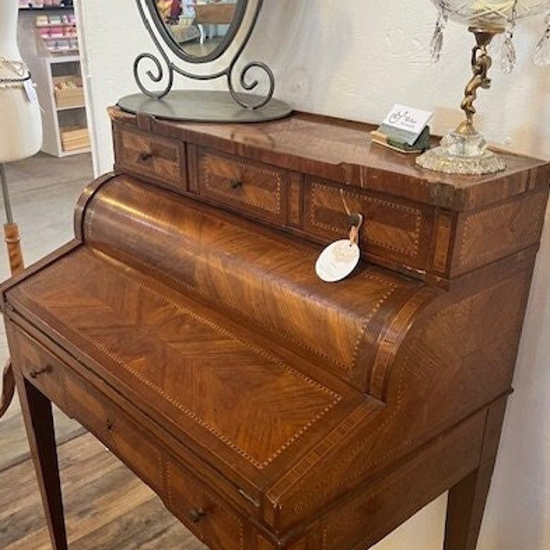 Antique Roll Top Desk - Etsy